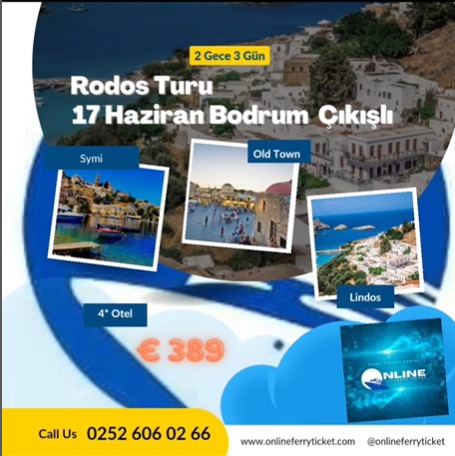 Rodos - Kos - Sakız - Midilli - Meis Feribot Bilet - Online Ferry Ticket
