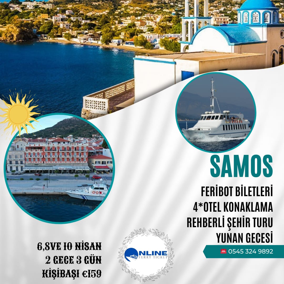 Rhodes - Kos - Chios - Lesvos - Kastellorizo Ferry Ticket - Online Ferry Ticket
